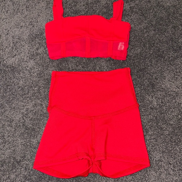 Tiger Friday | Matching Sets | Tiger Friday Bright Red Dance Wear Set ...